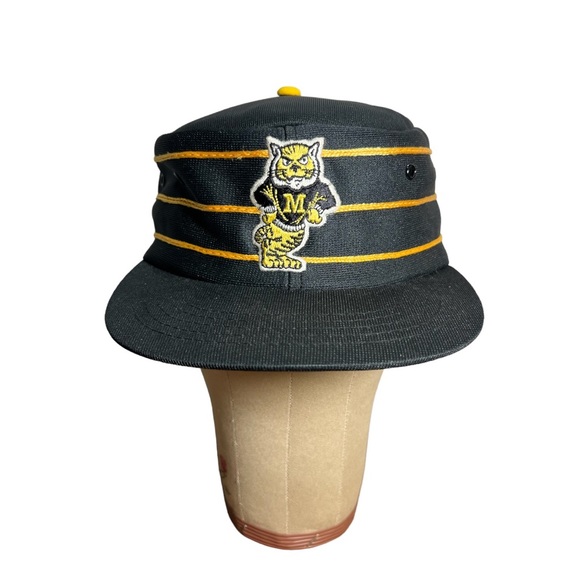 Vintage | Accessories | Vintage Snapback Cap Baseball Gold Black 3 ...